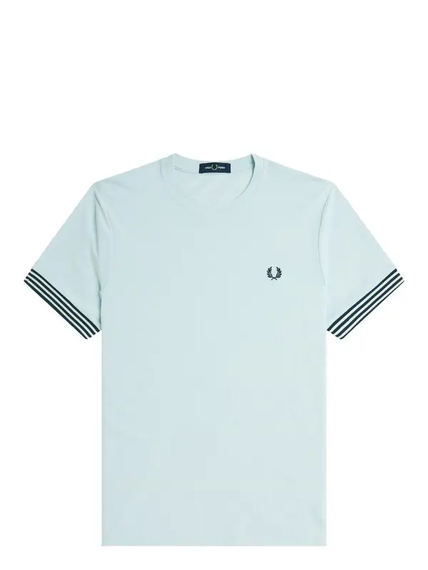 Fred Perry Stripe Cuff T-shirt - Blue