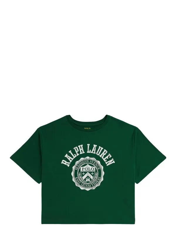Polo Ralph Lauren Logo Cropped T-shirt - Green