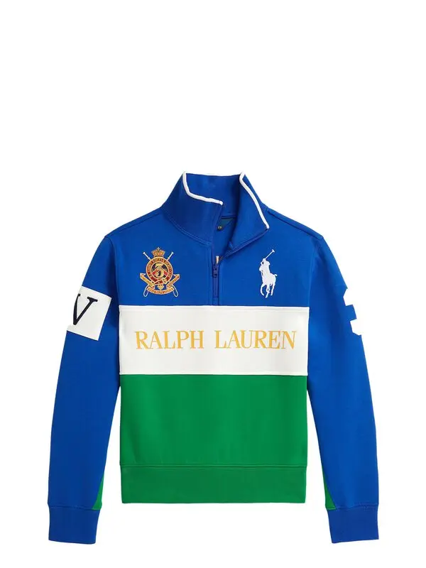 Polo Ralph Lauren Zip Up Fleece Sweatshirt - Blue