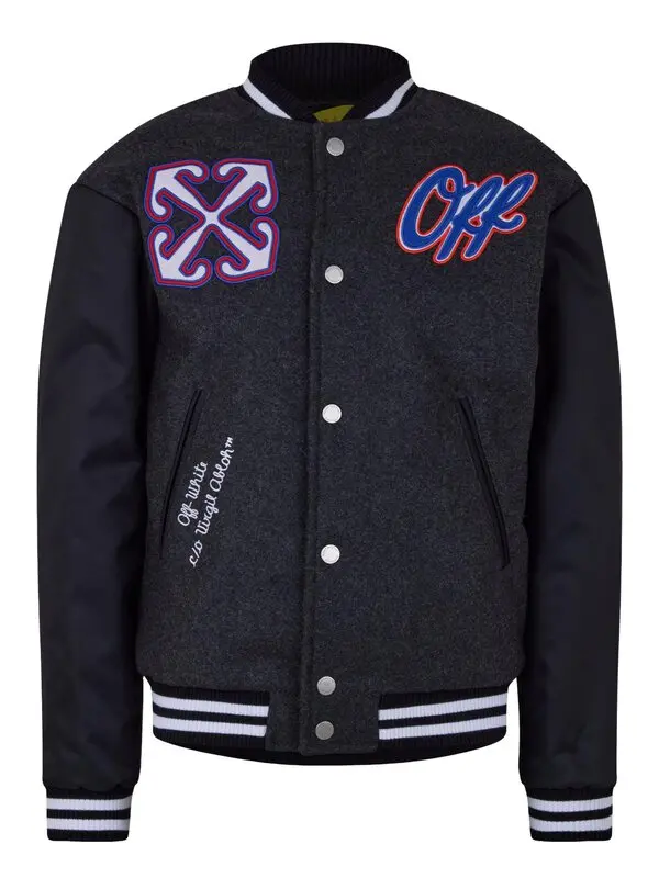 Off-White Varsity Baseball Jacket - No