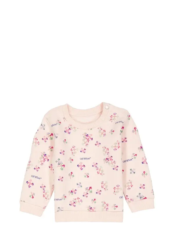 Off-White All Over Print Hoodie - Pink