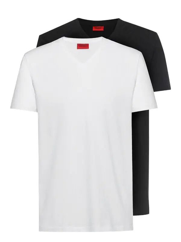 Hugo Boss Short Sleeve V Neck T Shirt - No
