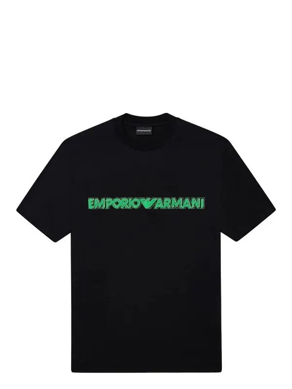 Emporio Armani Crewneck Short-sleeved T-shirt - Black