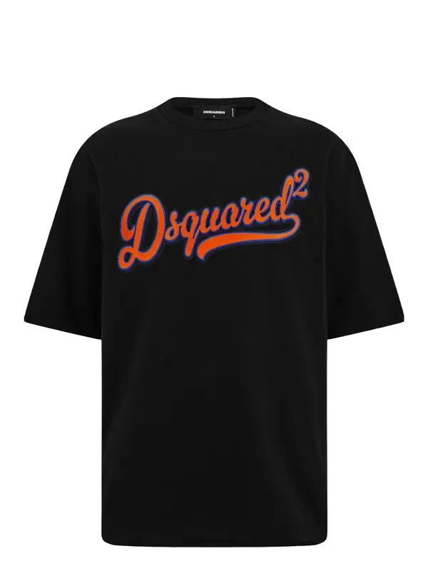 Dsquared2 Printed Oversized T-shirt - Black