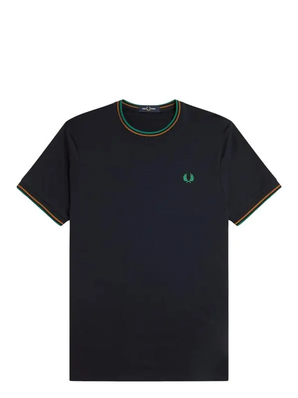 Fred Perry Classic Short Sleeve T-shirt With Contrast Trim - Black