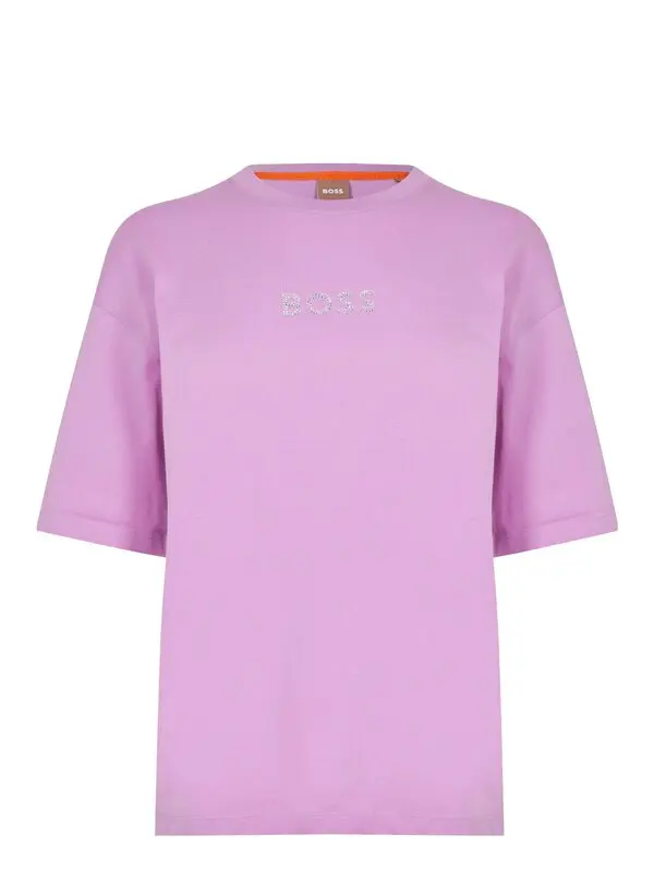 Hugo Boss Shiny Logo T-shirt - Pink