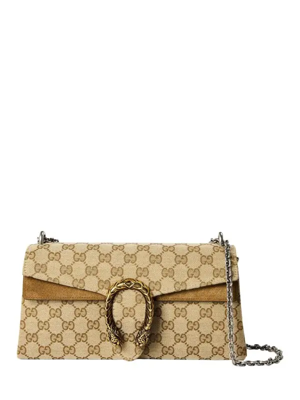 Gucci Monogram Mixed Material Envelope Crossbody Bag - No