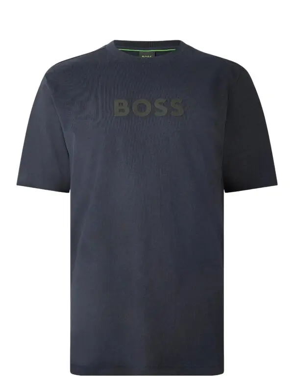 Hugo Boss Casual Short Sleeve T-shirt With 3d Logo Detail - Blue