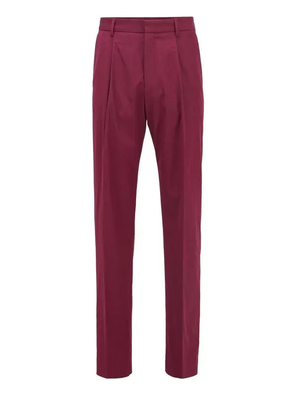 Hugo Boss Boss Tailored Straight Leg Trousers - Pink