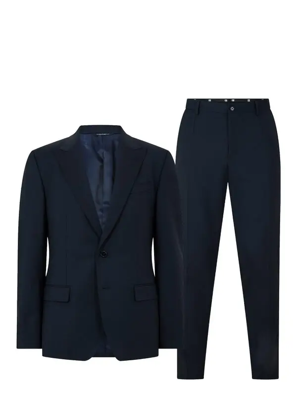 Dolce & Gabbana Dg Gabardine Suit Sn63 - Black