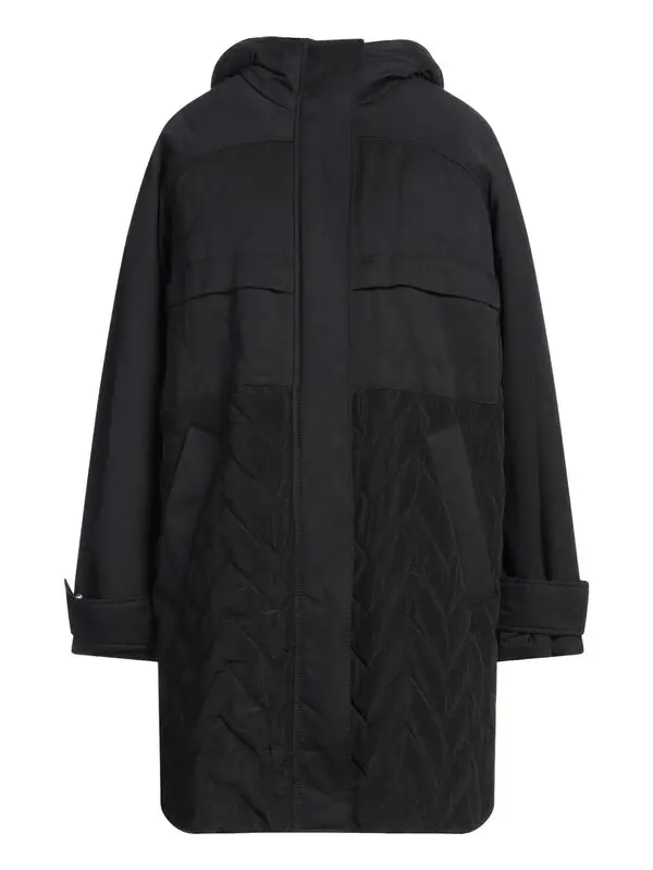 MAXCO. Max&co. Hooded Quilted Parka - Black
