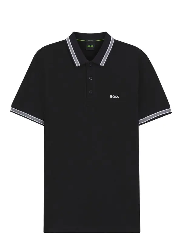 Hugo Boss Solid Color Polo Shirt - Blue