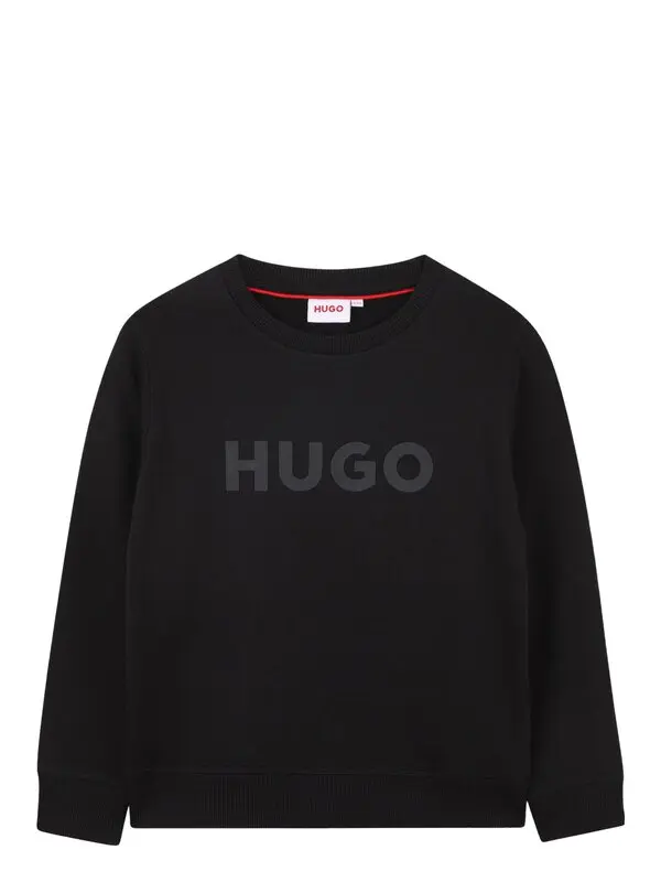 Hugo Boss Crewneck Long Sleeve Top - Black