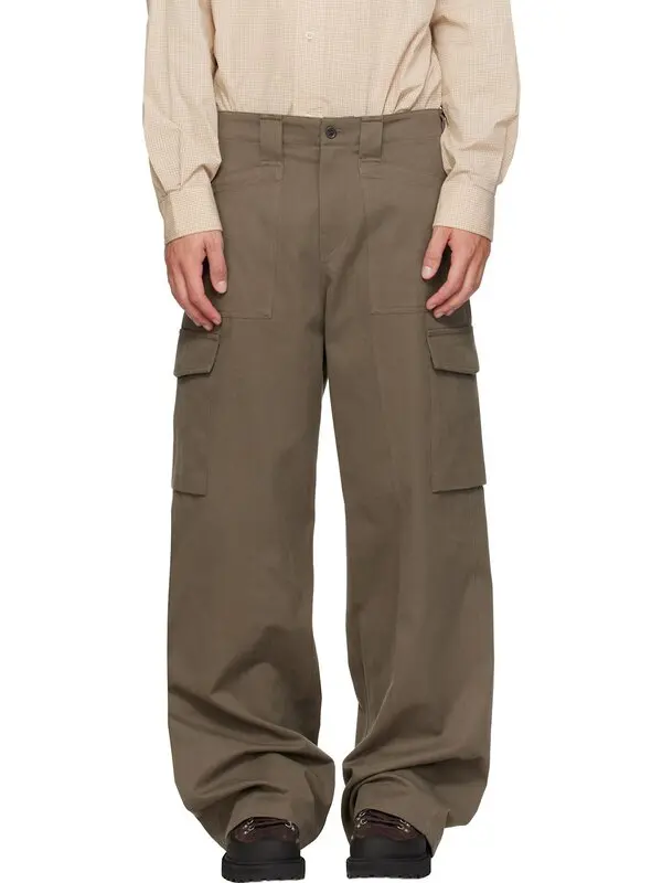 RIER Belt-loop Cargo Pants - Khaki