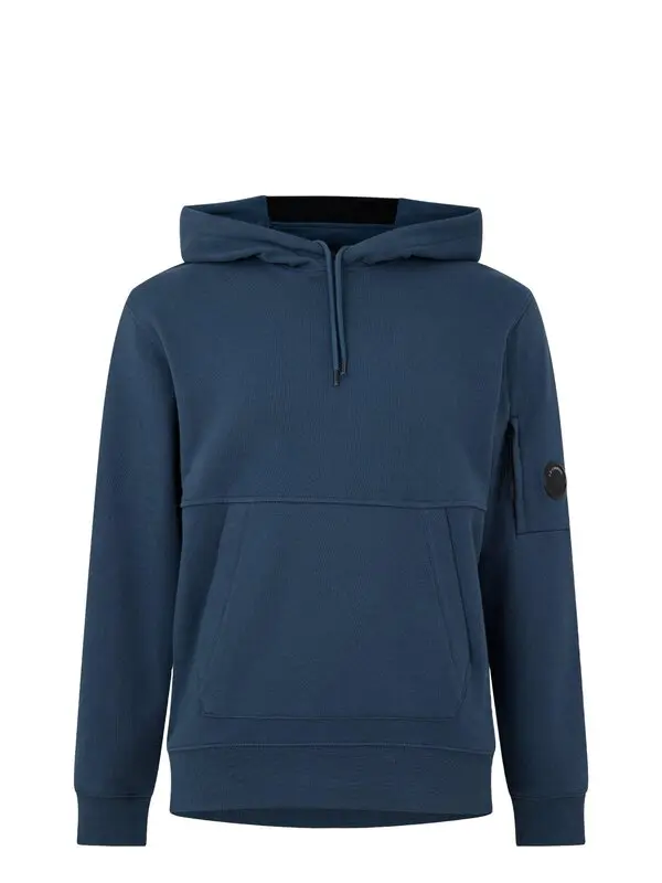 C.P. COMPANY Micro Lens Over-the-head Hoodie - Blue