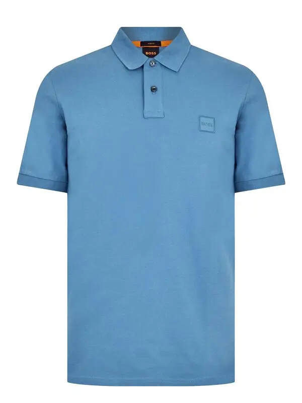 Hugo Boss Solid Color Polo Shirt - Blue