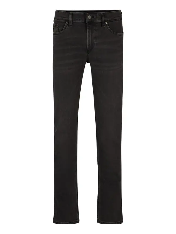 Hugo Boss Tailored Straight Leg Trousers - Black
