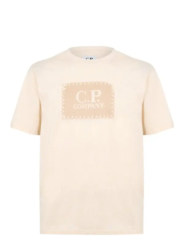 C.P. COMPANY Logo Regular Fit T-shirt - White