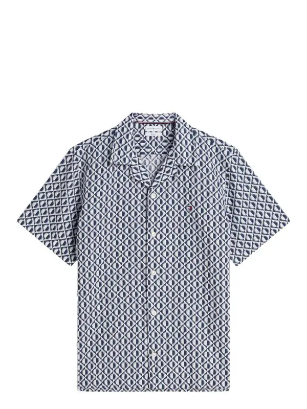 Tommy Hilfiger Shortsleeve Printed Shirt - Gray
