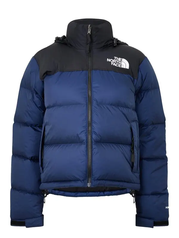 The North Face 1996 Retro Nuptse Water-resistant Goose Down Short Puffer Jacket - Blue