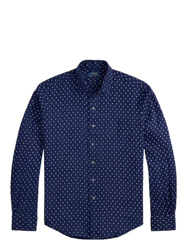 Polo Ralph Lauren Long Sleeve Patterned Shirt - Blue