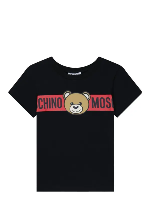 Moschino Cotton Bear Logo T-shirt - Black