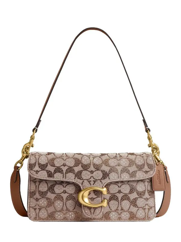 COACH Monogram Shoulder Bag With C-clasp - Brown