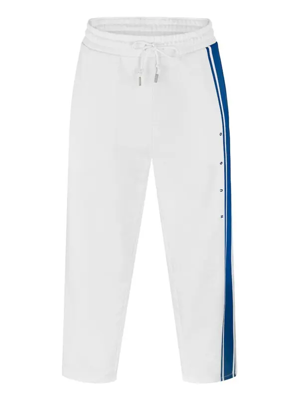 Hugo Boss Color Block Casual Long Pants - White