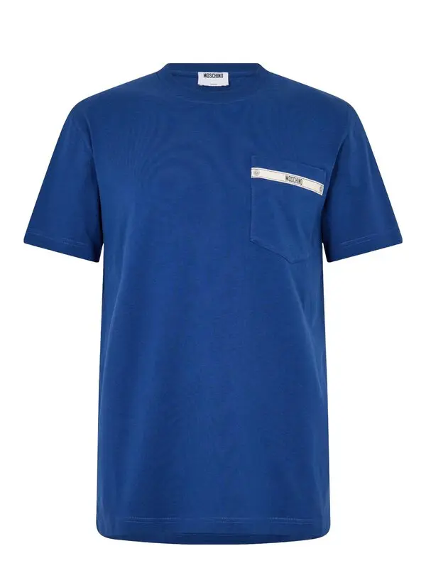 Moschino Simple Shortsleeve Top - Blue