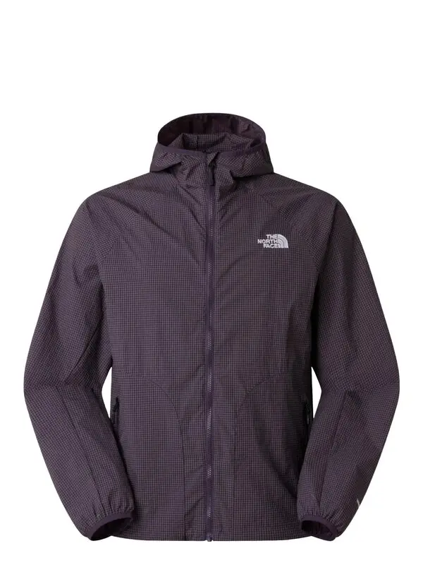 The North Face Checkered Anorak Jacket With Hood - Black