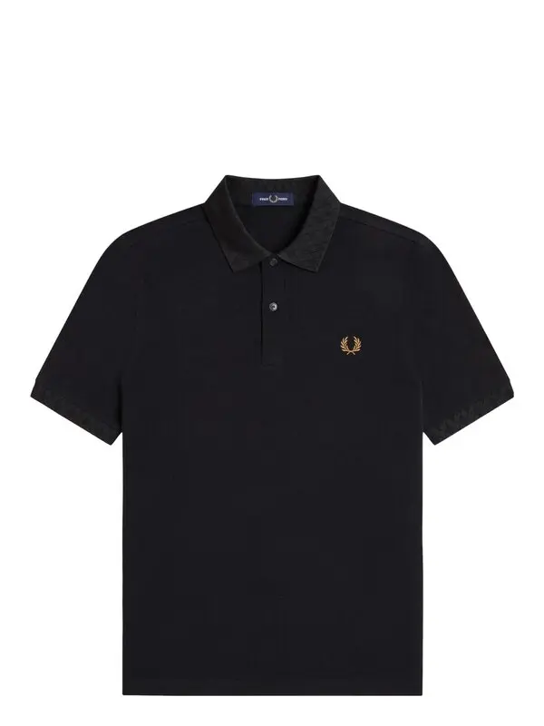 Fred Perry Solid Color Polo Shirt - Black