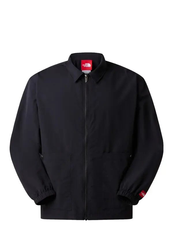 The North Face Zip-up Shirt Jacket With Box Logo - Black