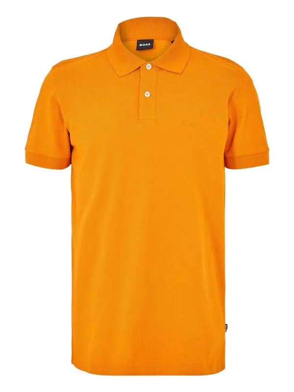 Hugo Boss Firenze Short-sleeve Polo Shirt With Logo Detail - Orange