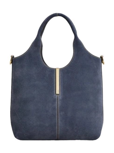 TOD'S Mini Suede Shoulder Bag - Blue