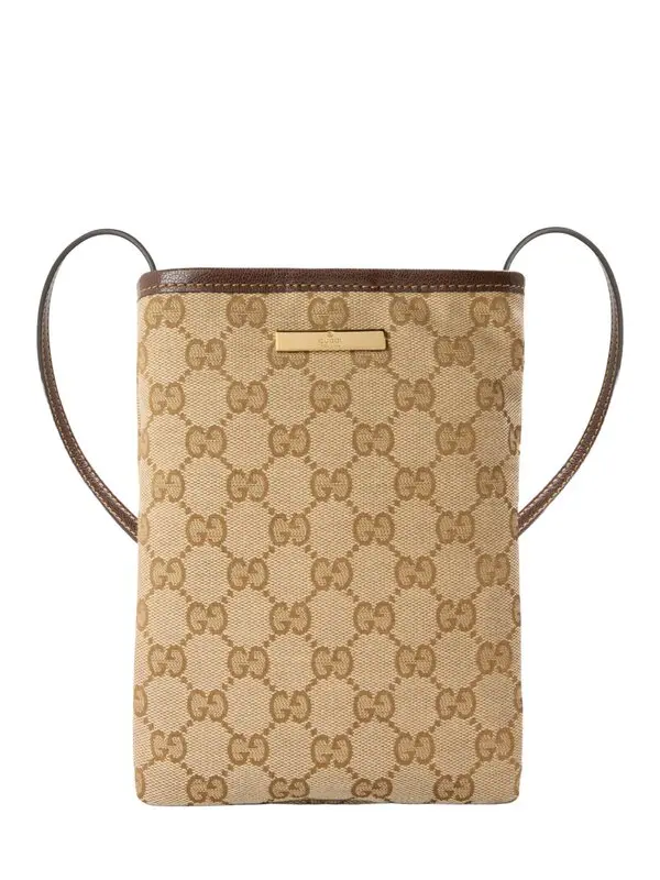 Gucci Monogram Clutch Bag - Nude
