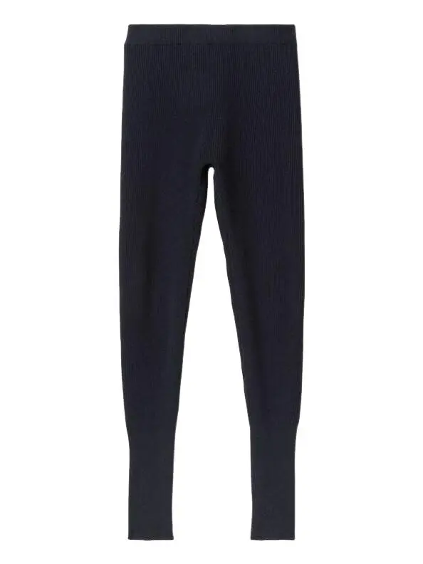 Loro Piana Dreamwool Knit Leggings - Navy