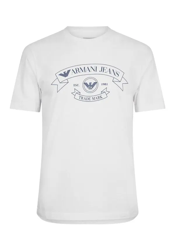 Emporio Armani Simple Crew Neck Shortsleeve Top - No