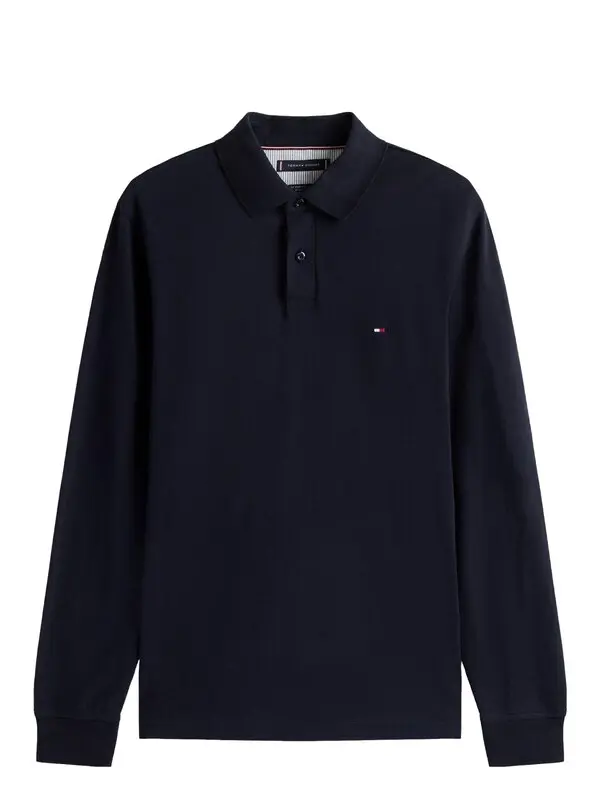 Tommy Hilfiger Long Sleeve Polo Shirt - Blue