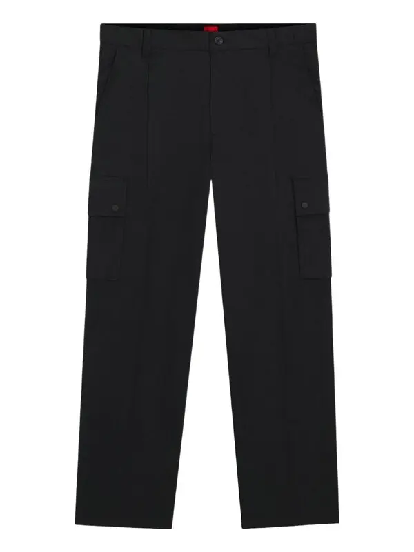Hugo Boss Straight Leg Cargo Pants - Black