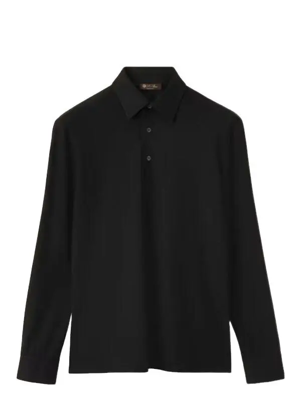 Loro Piana Colmegna Polo Shirt - Black
