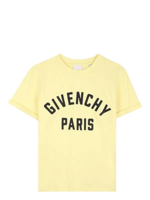 Givenchy Crewneck Logo T-shirt - Yellow