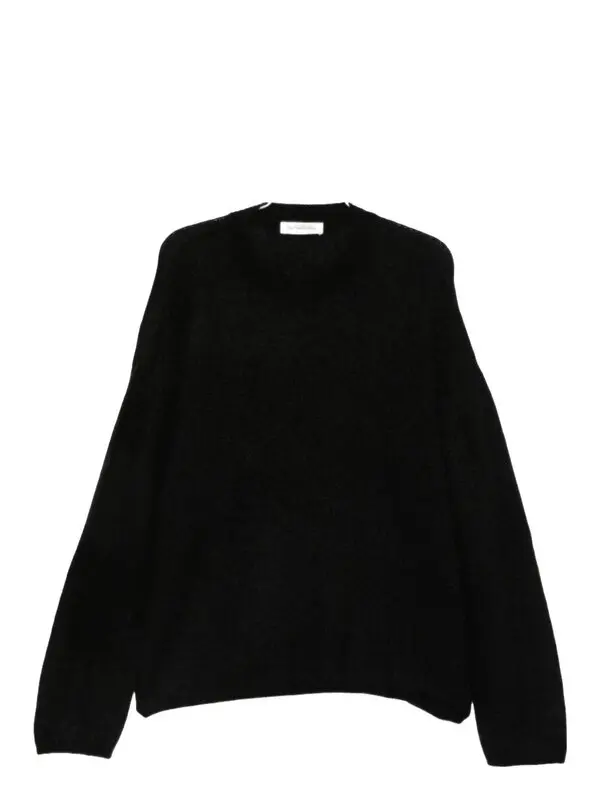 THE FRANKIE SHOP Crew-neck Knit Sweater - Black