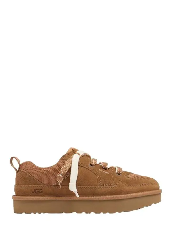 UGG Lace Up Sneakers With Logo Detail - Brown