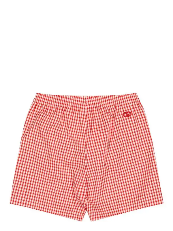 Gucci Gingham Check Shorts - Red