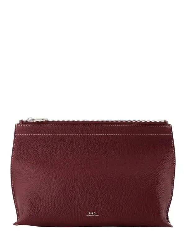 A.p.c. Neige Clou Pouch - Burgundy