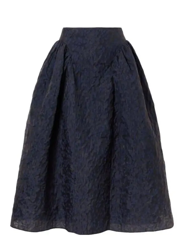 Cecilie Bahnsen Floral-jacquard Midi Skirt - Black