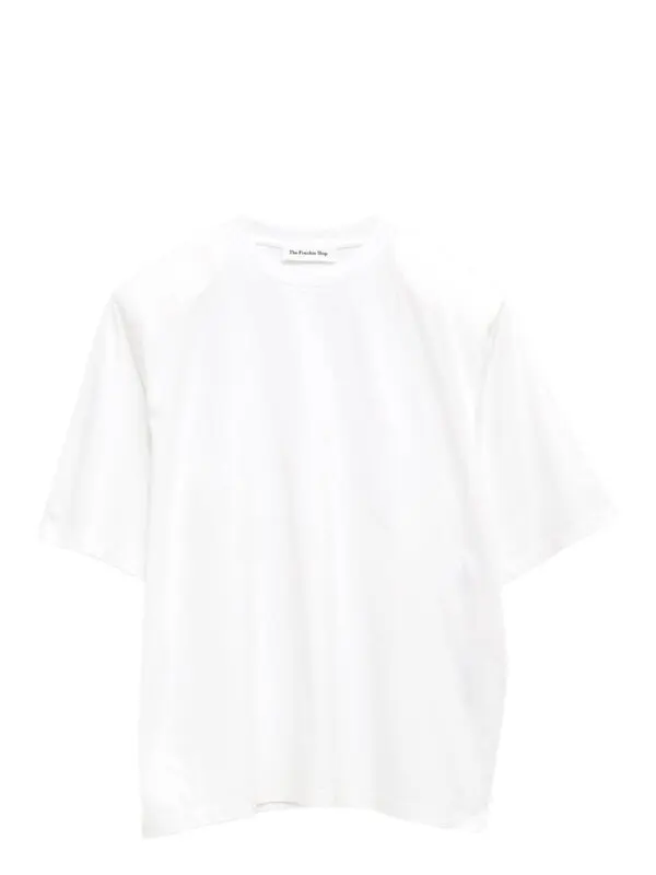 THE FRANKIE SHOP Anira Padded Shoulder T-shirt - White