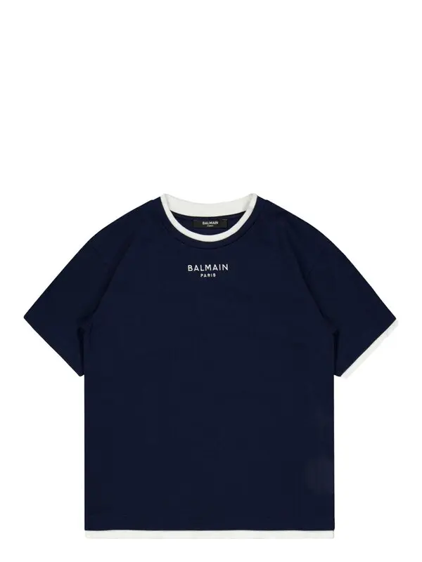 Balmain Crewneck Short Sleeve T-shirt - Black