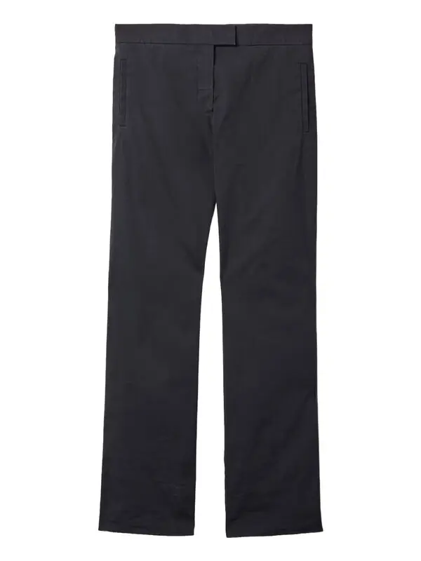 Miu Miu Stretch Poplin Tailored Pants - Black