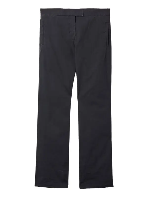 Miu Miu Stretch Poplin Tailored Pants - Black